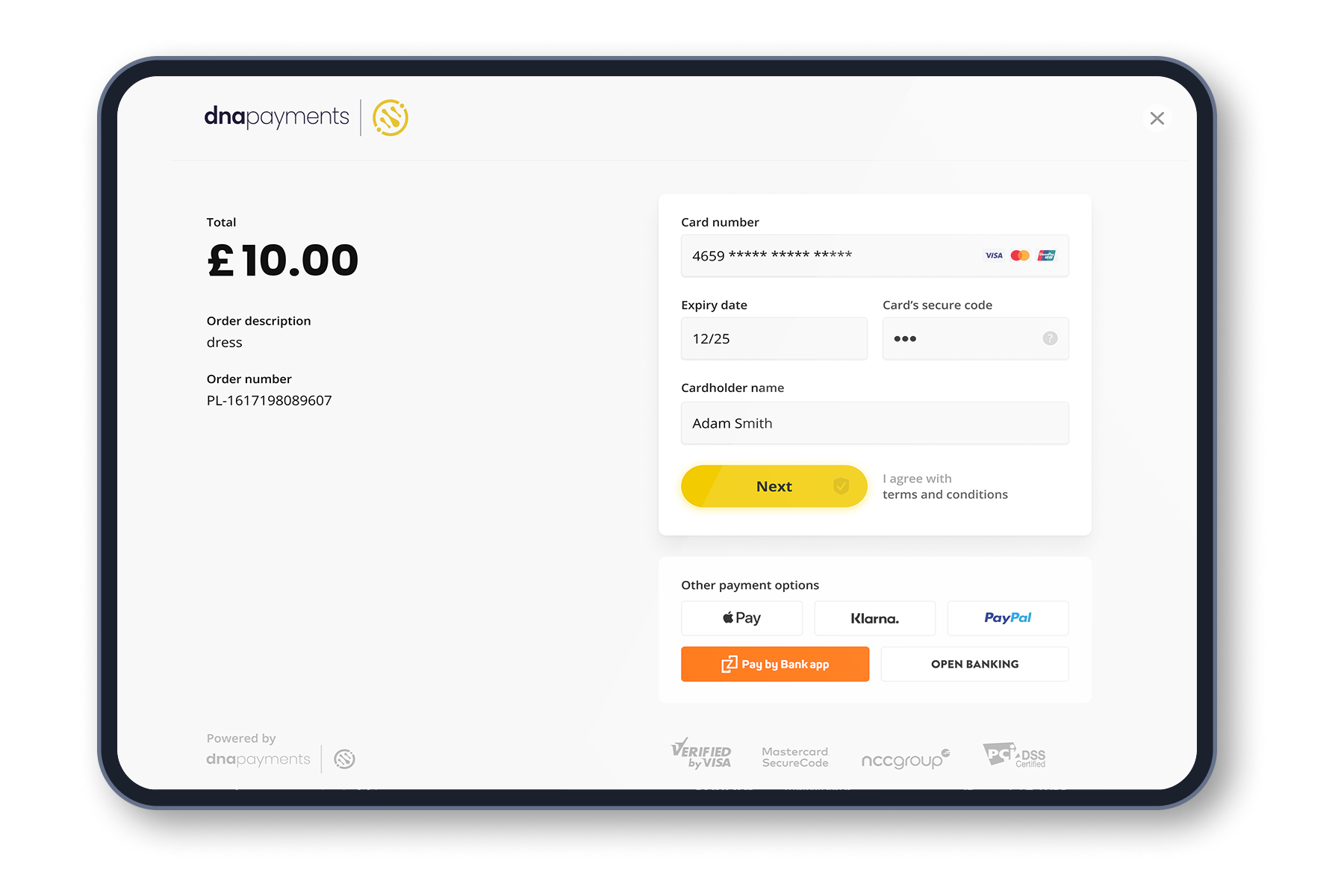 Website Payments | DNA Payments